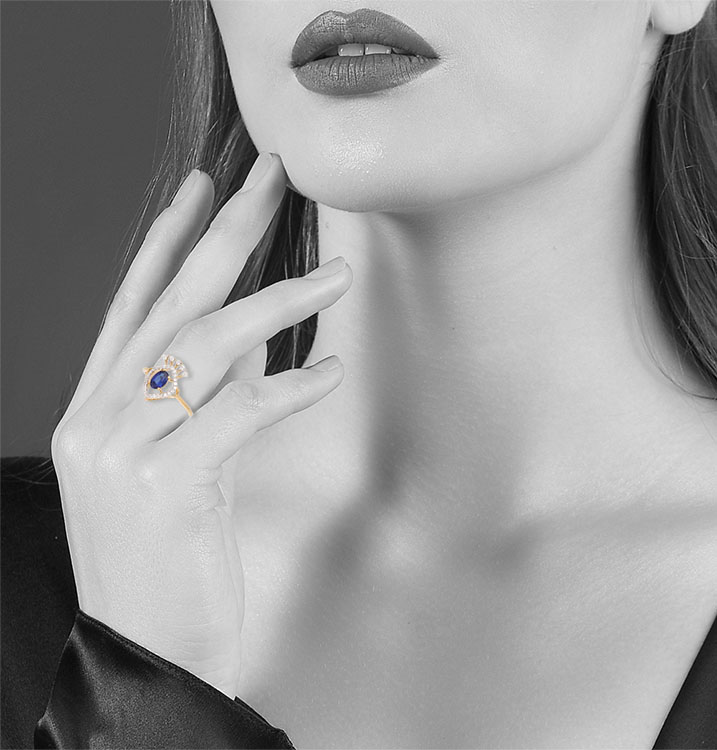 The True-Blue Talia Ring | Online Jewellery Shopping India | Jewelroof ...